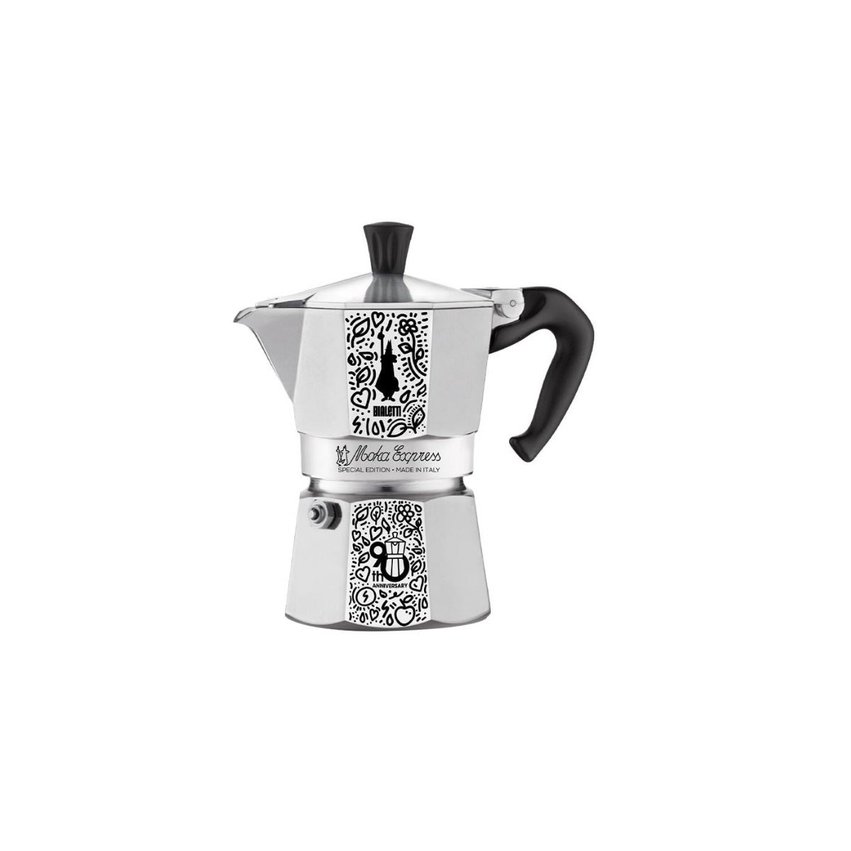 Bialetti Moka Express 90th Anniversary Cafetière à moka 0,13 L Noir ...