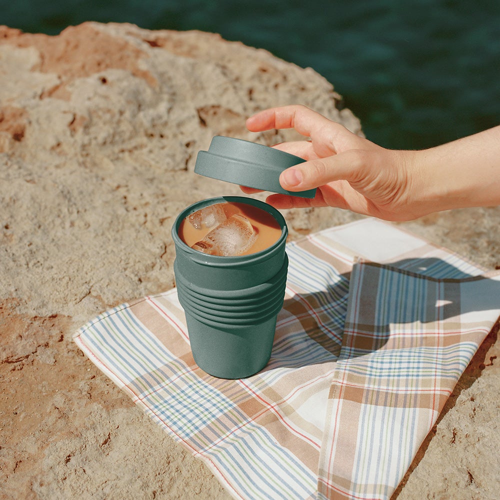 CREATE - KITCHENWARE OUTDOOR ECO - Vaso con tapa para café de material ...