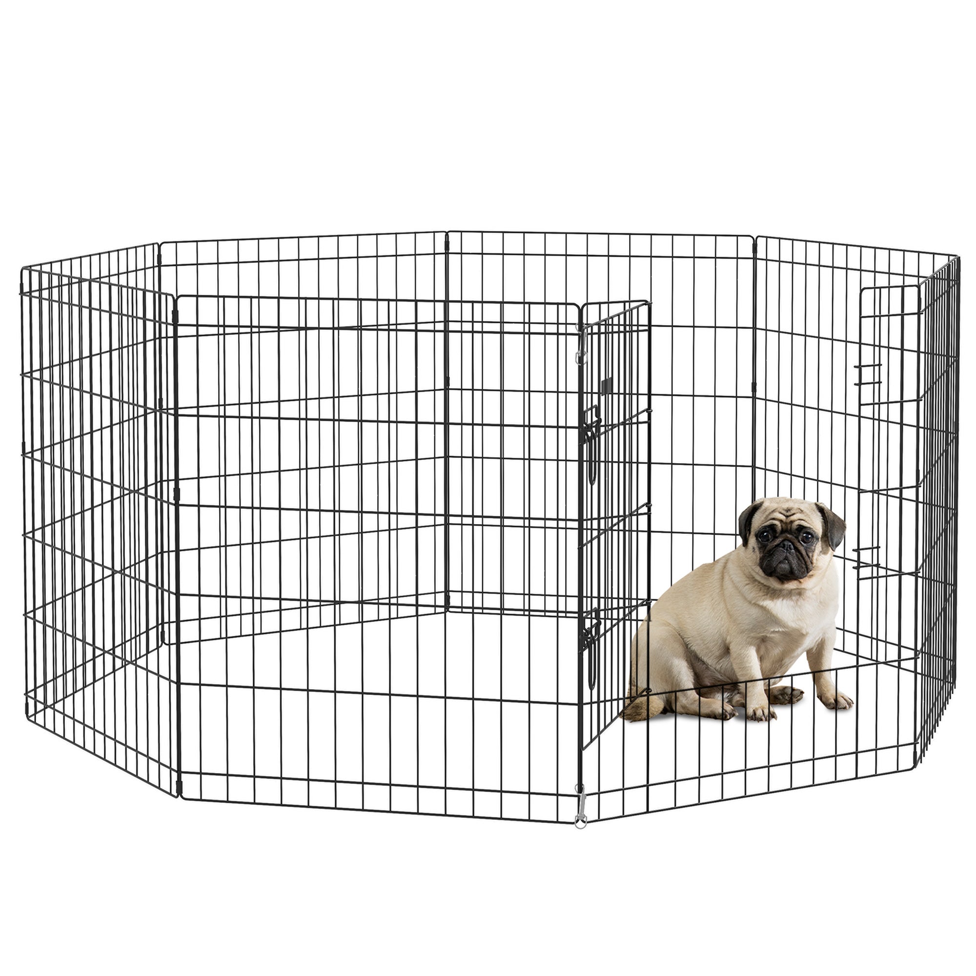 Corral para perros de 8 paneles con puerta, ideal para perros y ...