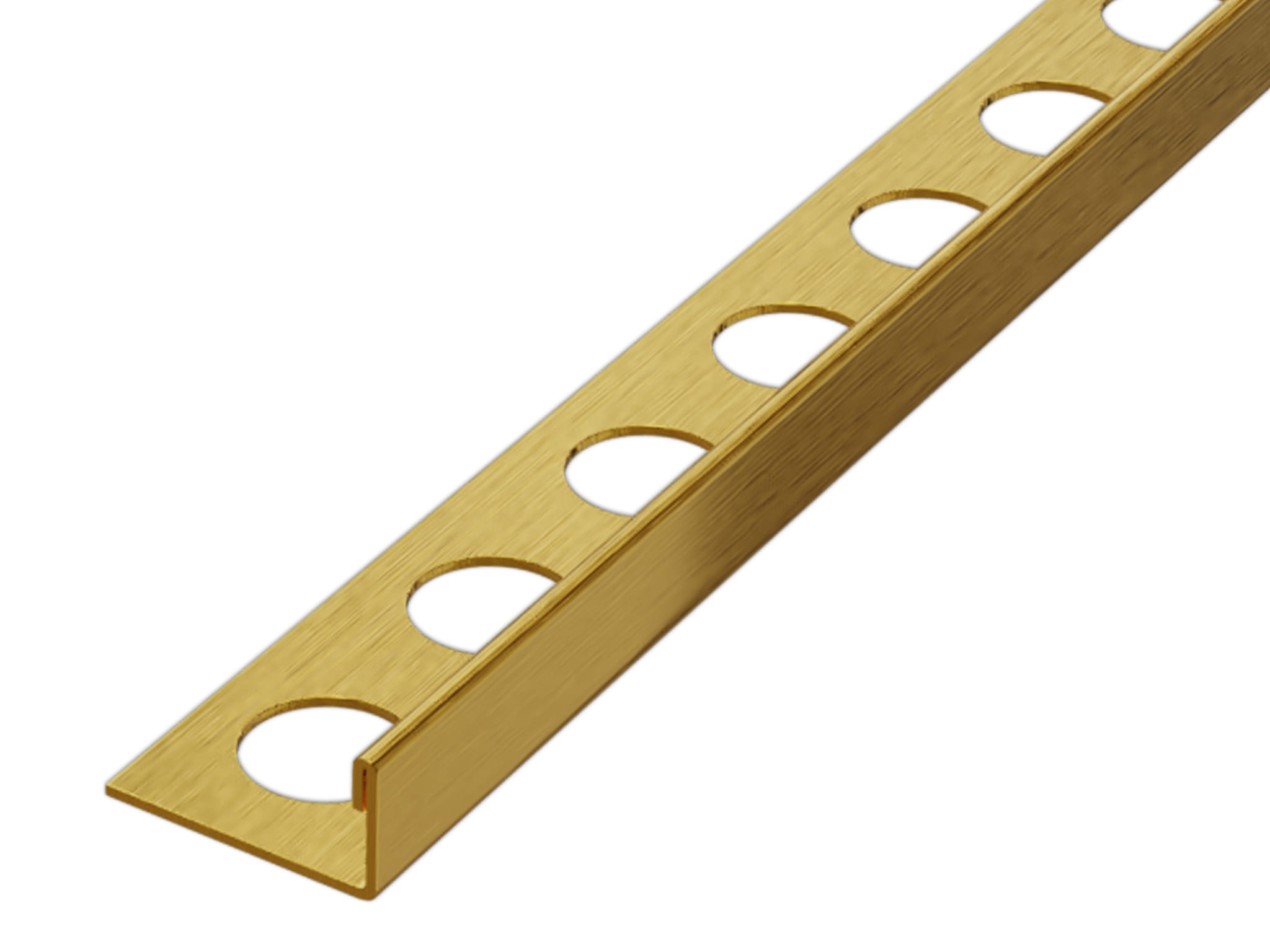 Perfil angular J en acero inoxidable para azulejos 10mm x 2700mm - oro ...