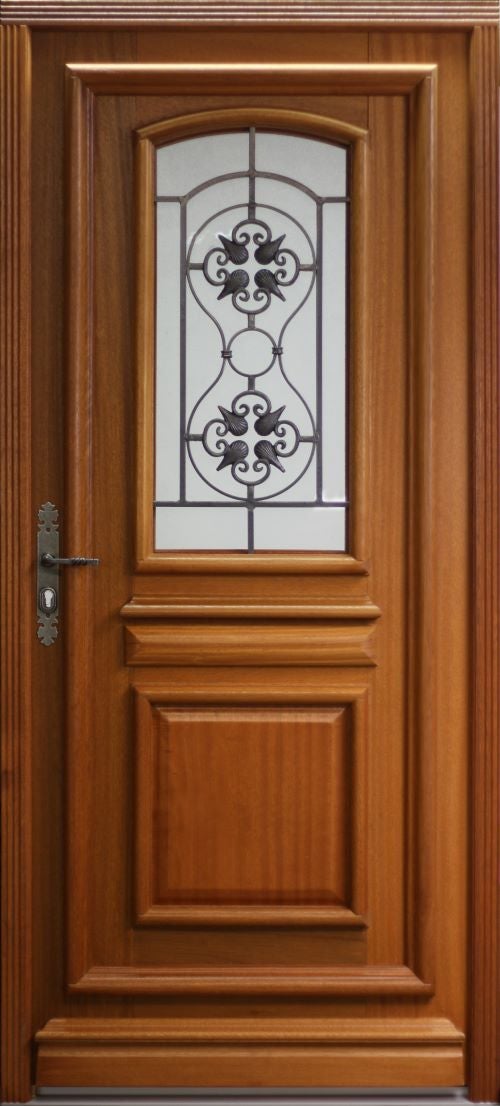 Porta d'ingresso in legno Exo modello 'Tahi 4' 215X90 a destra a ...