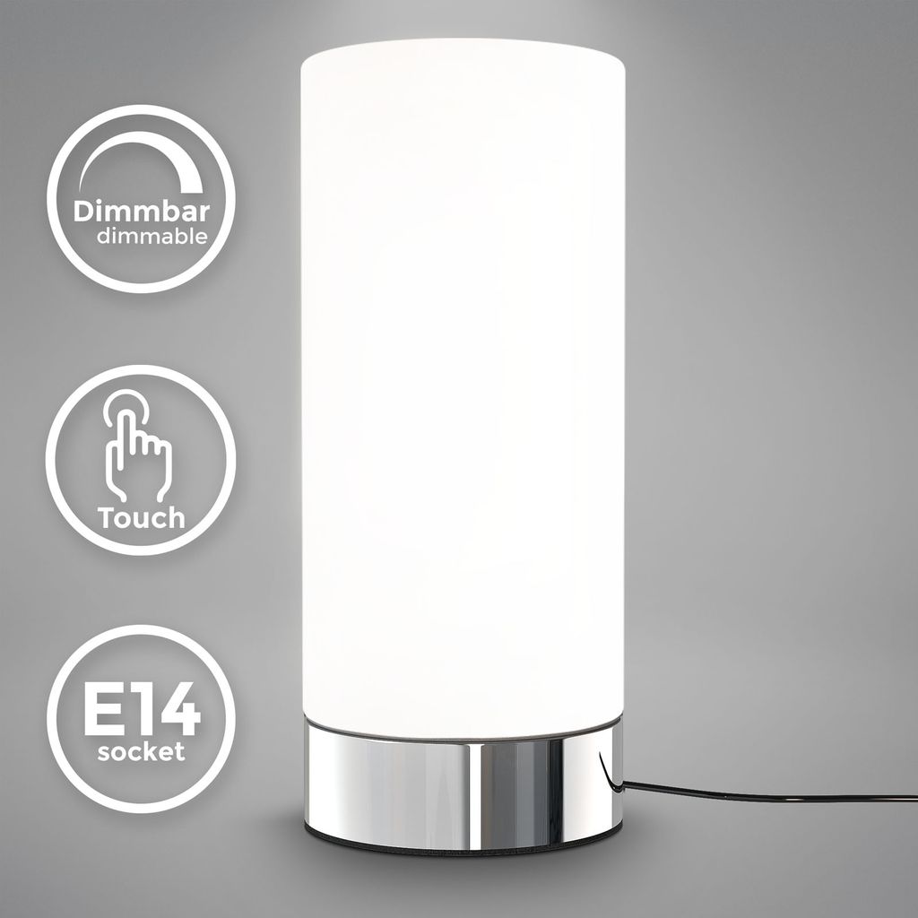 B.K.Licht lampe de chevet tactile 3 intensités lampe de table fonction Touch lumière de lecture ...