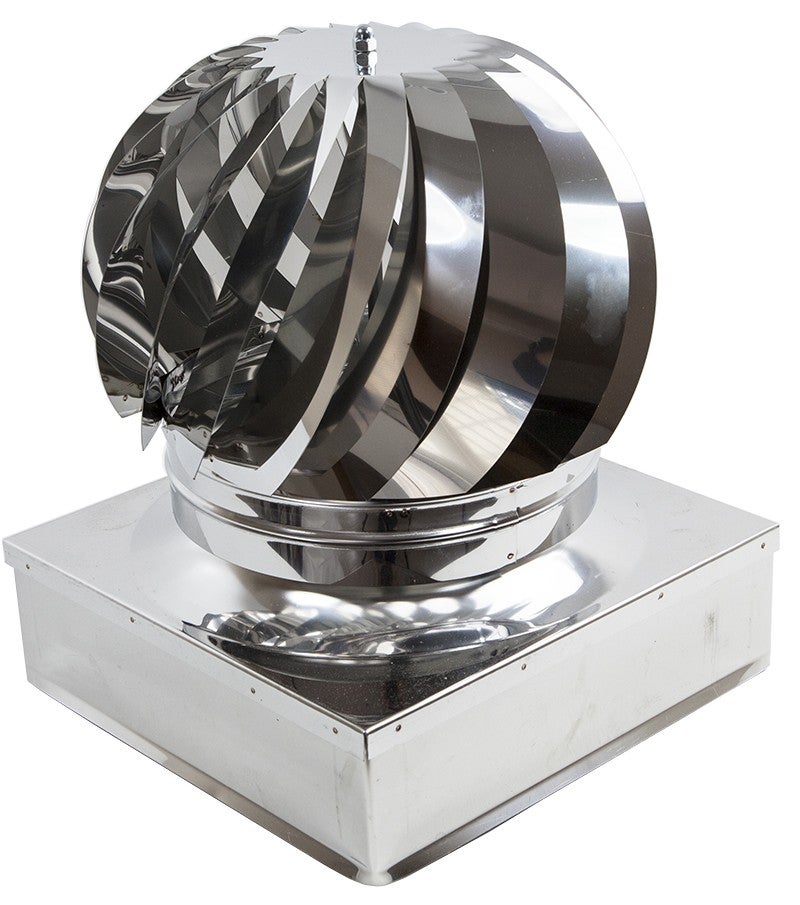 CHEMINÉE TURBO EN ACIER INOXYDABLE AISI 304 AVEC ROULEMENTS 42X42 ...