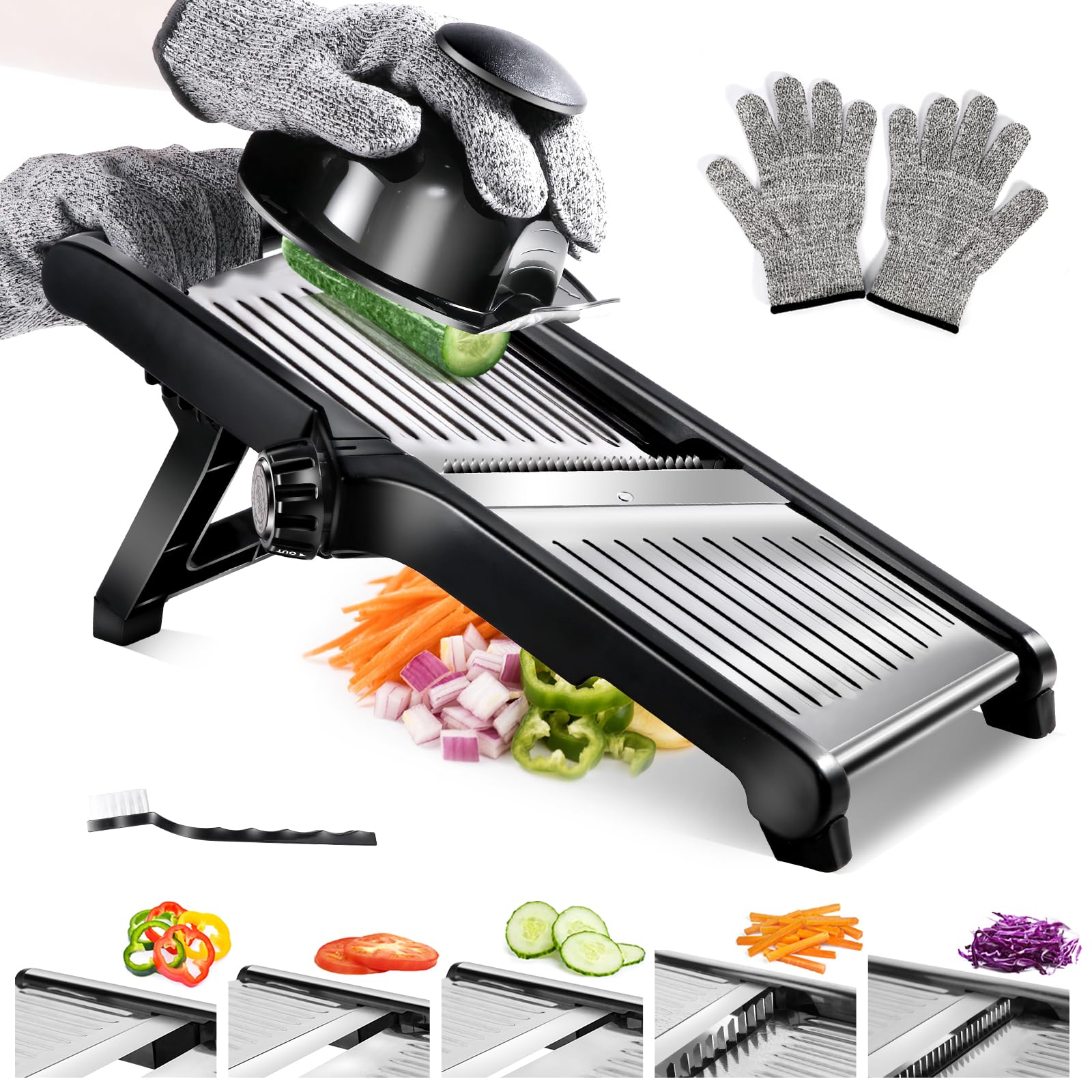 Mandoline Cuisine, Coupe Legume Multifonctions, Mandoline Réglable en ...