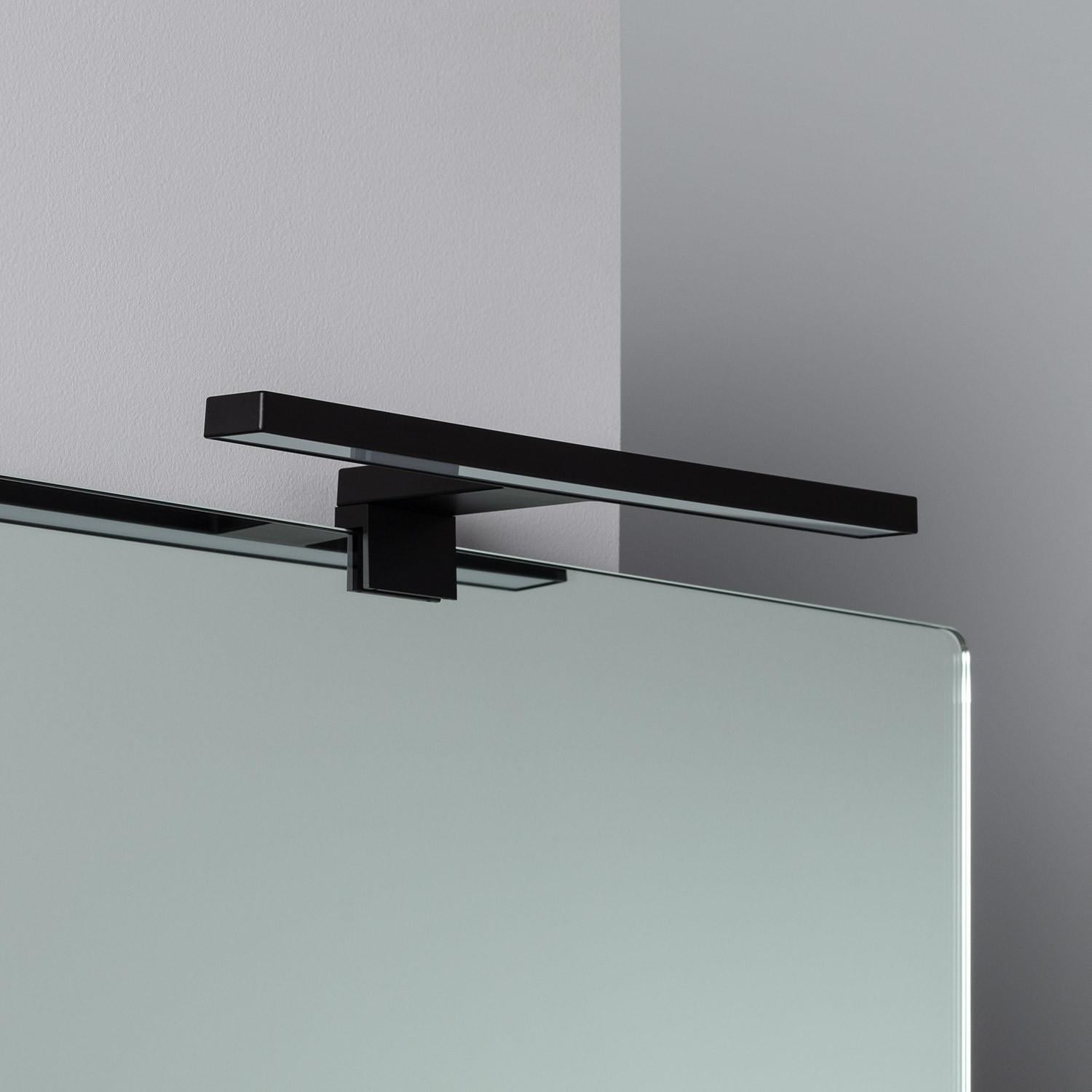 Applique LED Salle de Bain 5W Carl Noire pour Miroir | 6000K Blanc ...