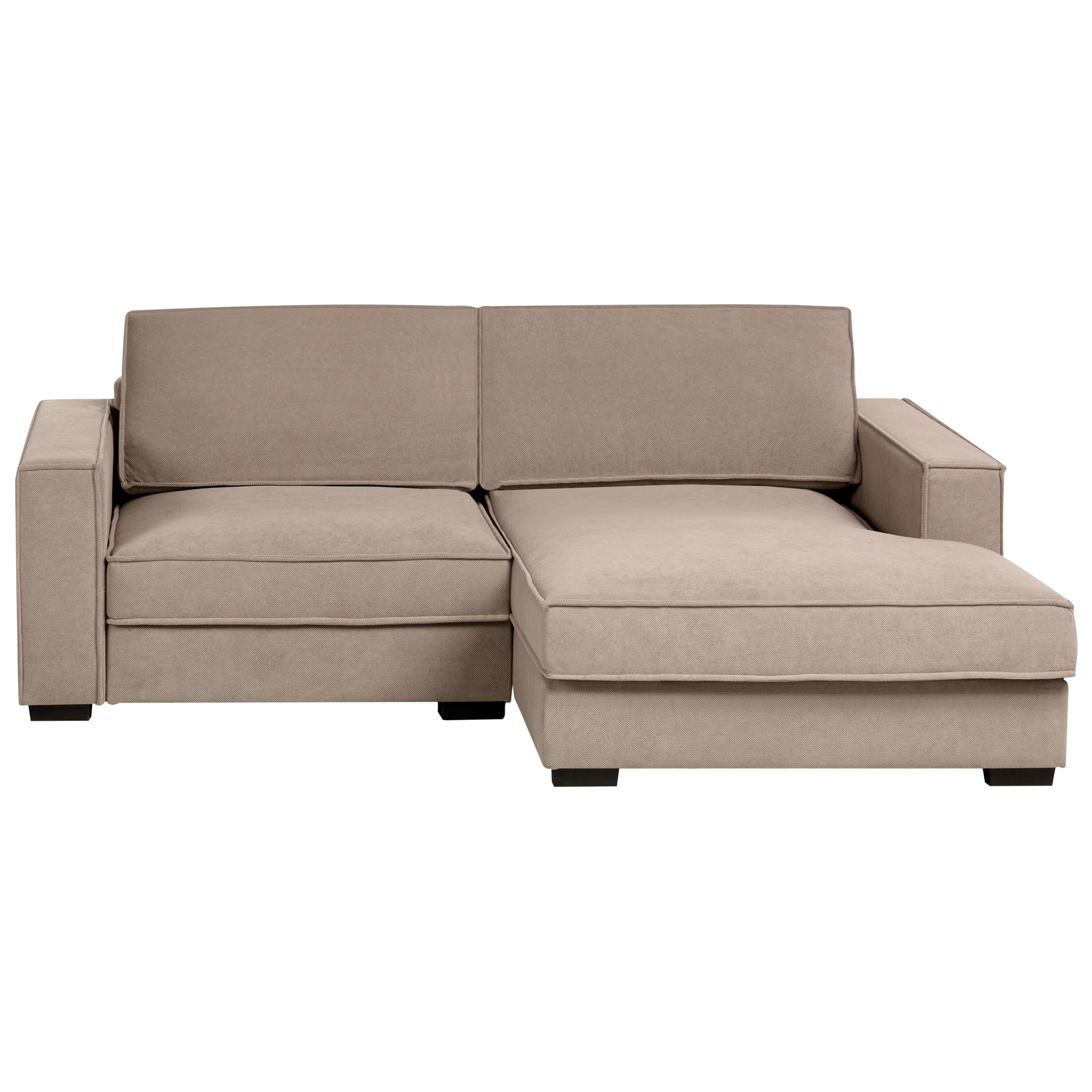 Canapé d'angle KOLDING Tissu Taupe Côté gauche | Leroy Merlin
