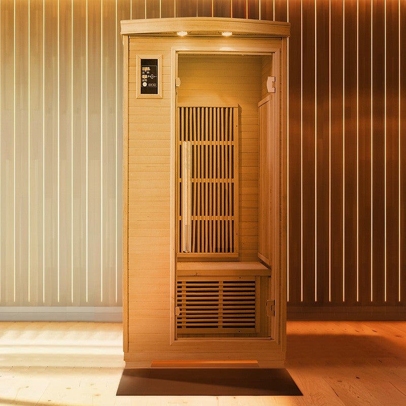 Sauna infrarouge NORDICA® CARBONE IR1 (1 PLACE) 90x90 | Leroy Merlin