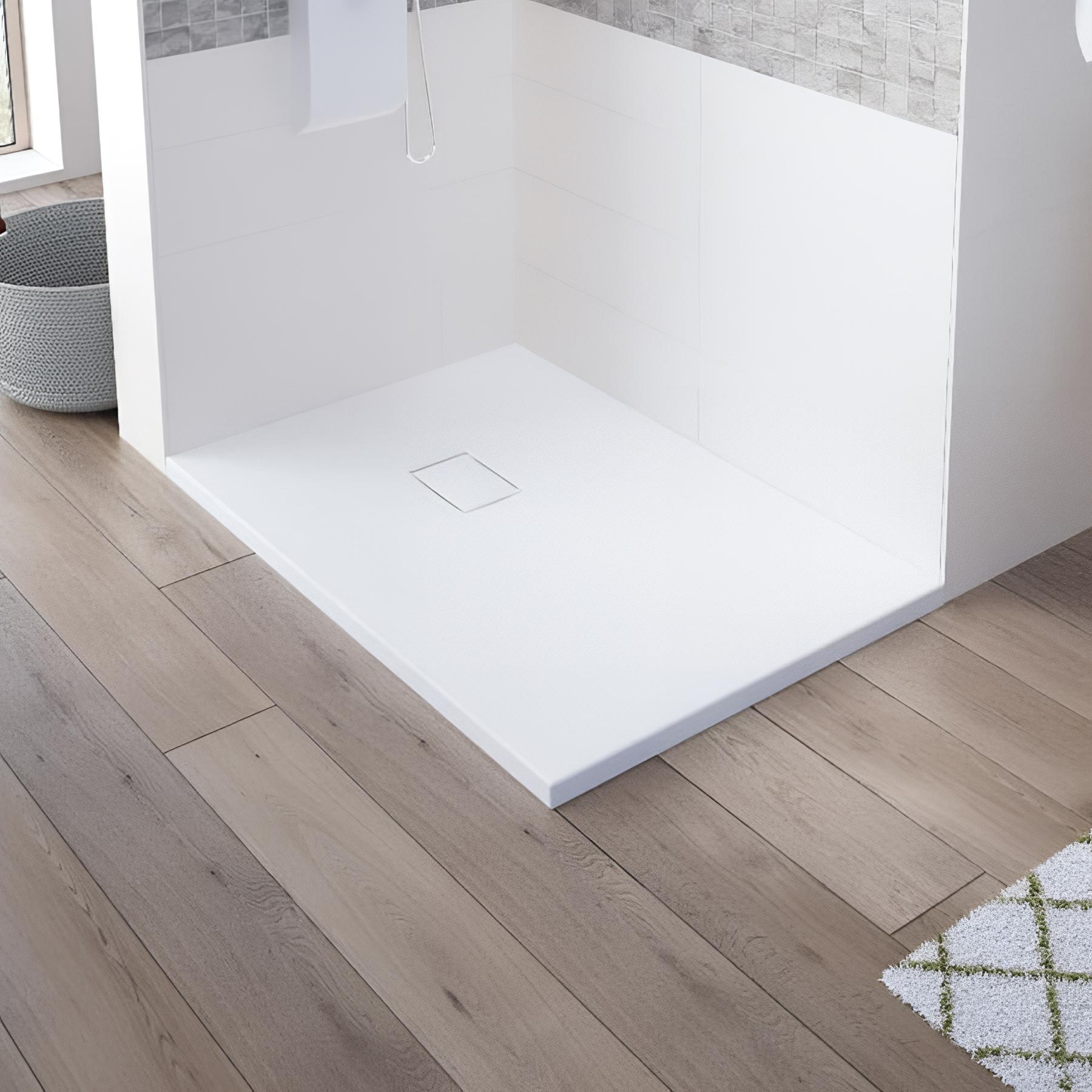 Receveur de douche composite extra-plat découpable KINEDO KINESURF ...