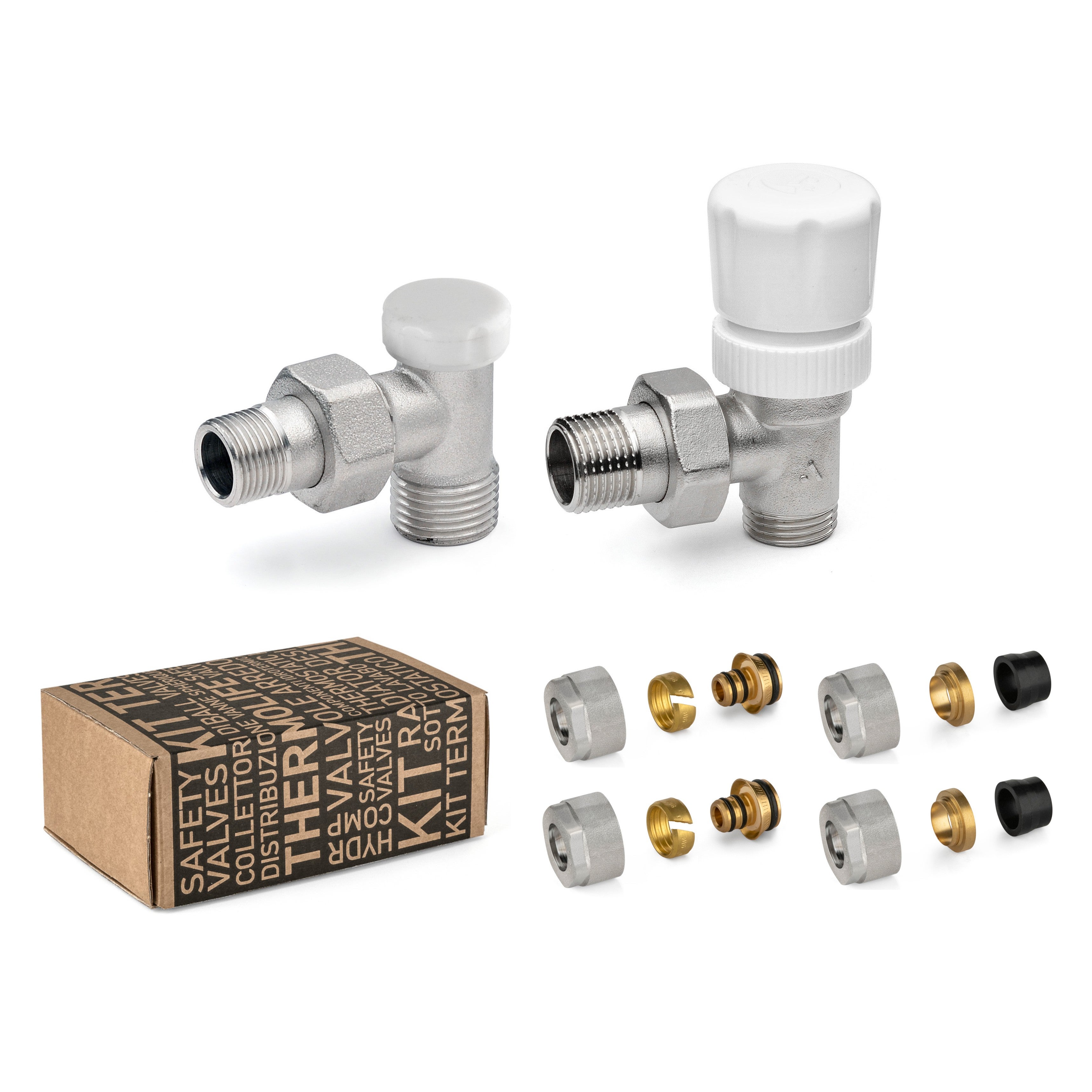 Kit de válvula y detentor Ø3/8" completo con racores para tubos de ...