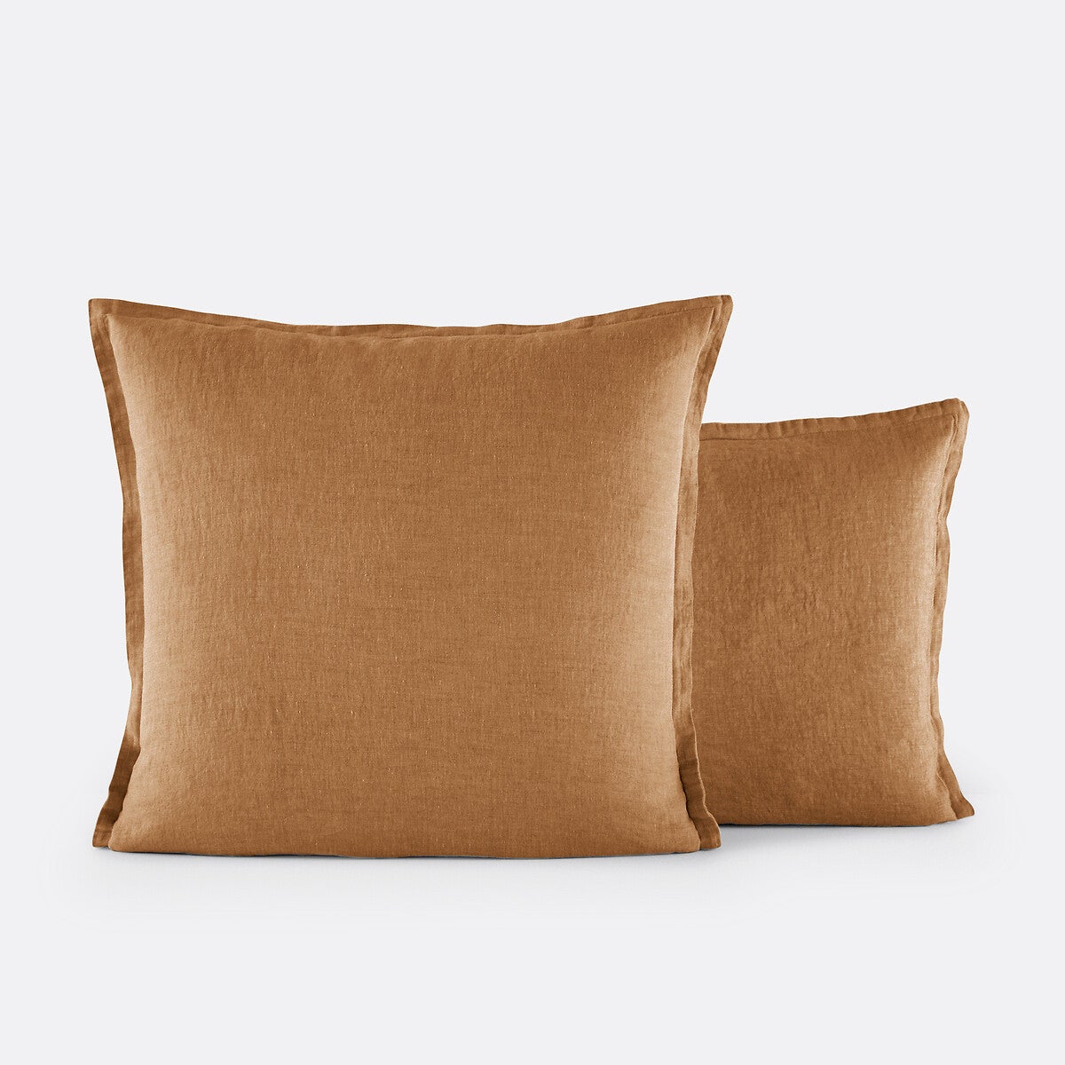 Taie d'oreiller enfant en lin lavé Linot - Caramel - 63 x 63 cm | Leroy ...