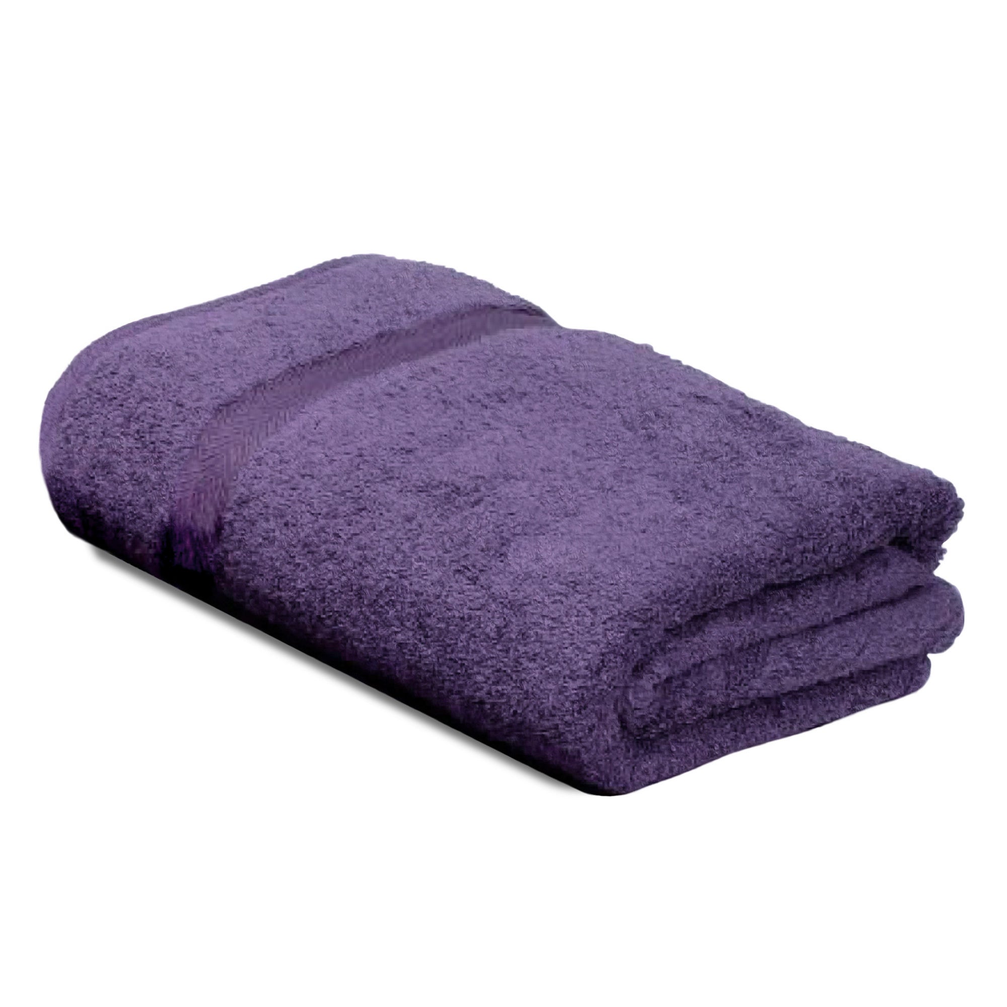 Serviette de toilette 40x60 cm ROYAL CRESENT Prune 650 g/m2 | Leroy Merlin