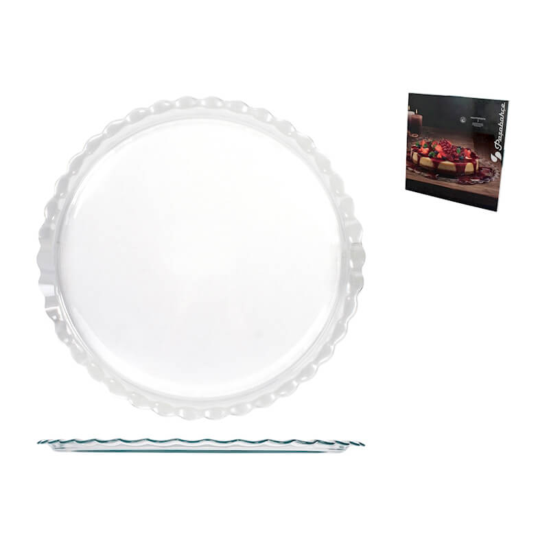 Plato para Tartas Maxi Pastelería Cristal Transparente Cm37X1H | Leroy ...