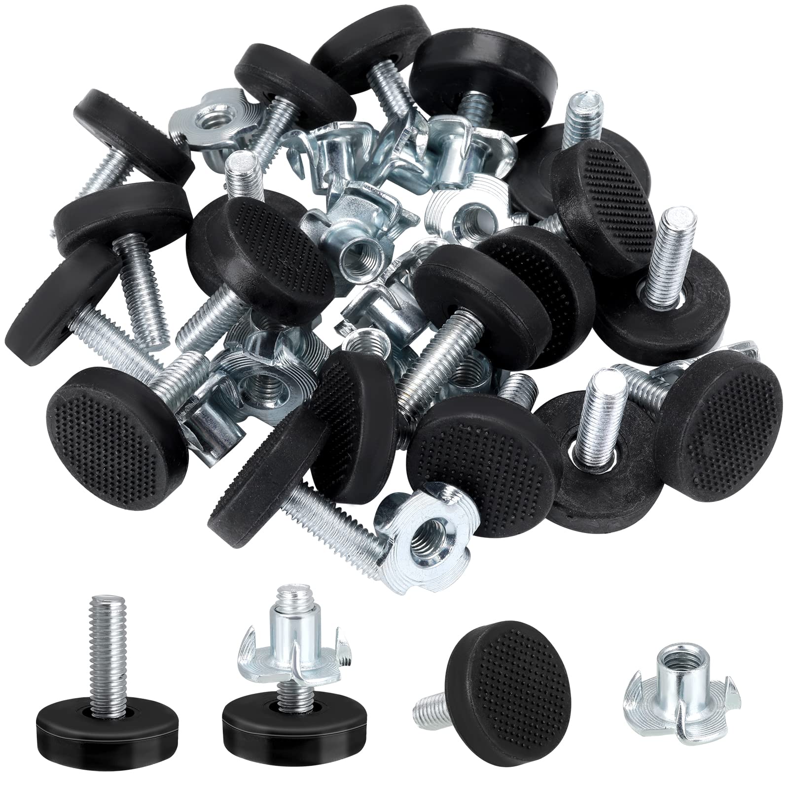 Lot de 16 pieds de nivellement réglables en hauteur - Pour meubles ...