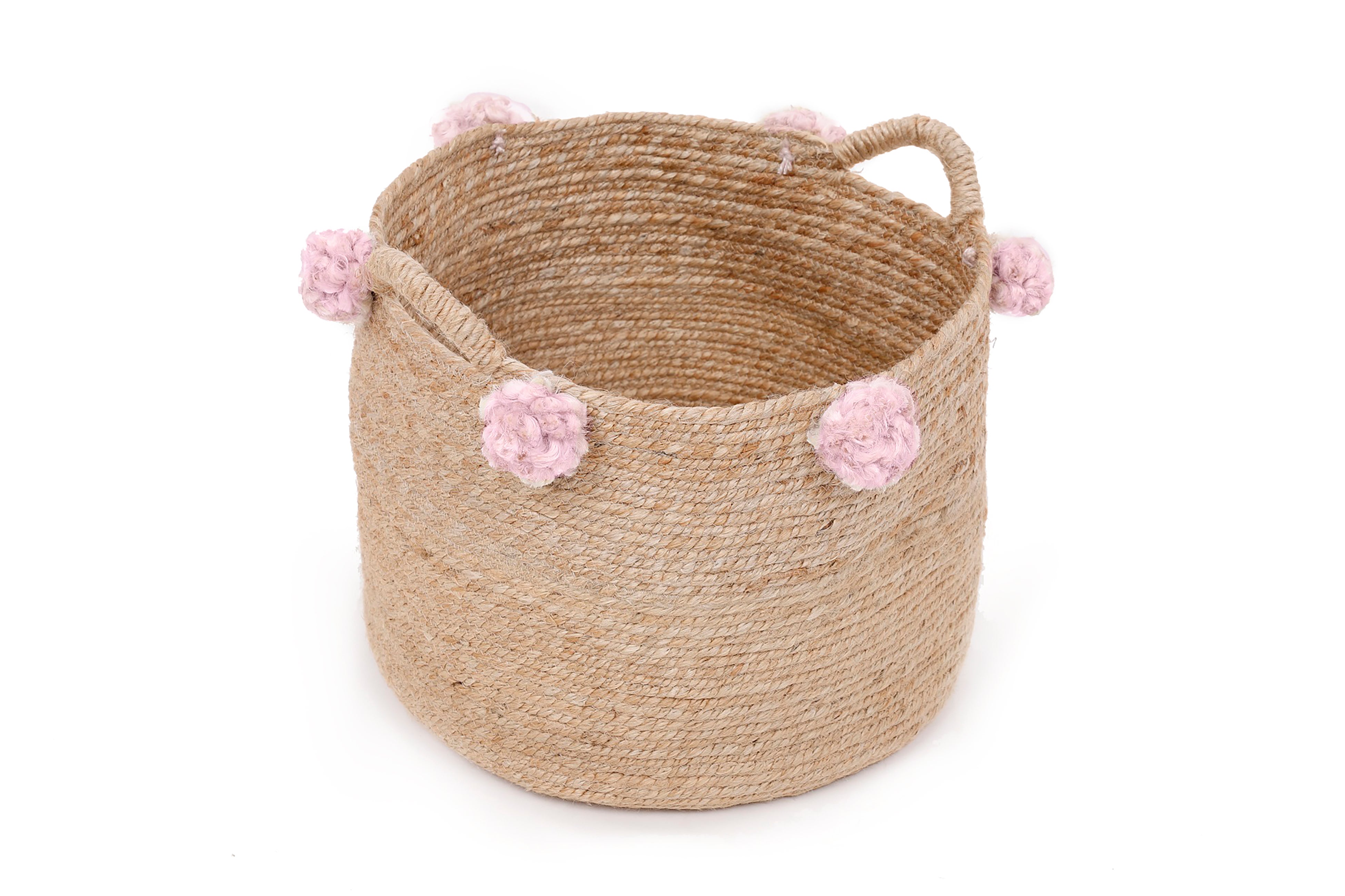 Panier en jute pour enfants rose 37x30 cm | Kids, artisanal et ...