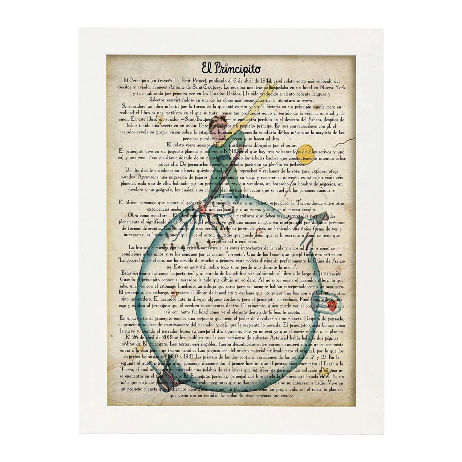 Poster Del Principito Para Ninos Pequenos. Lamina De Principito Sarten ...