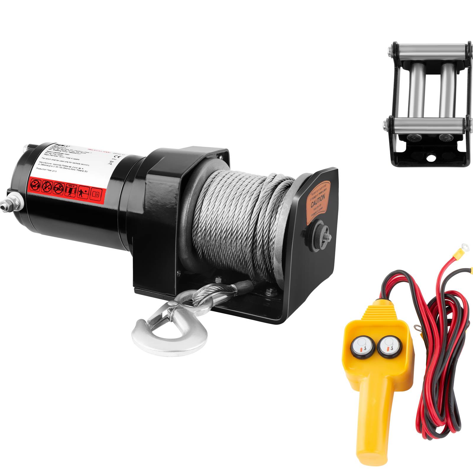 Treuil - MSW - Puissance de traction : 907 kg / 2 000 lbs - Moteur à ...