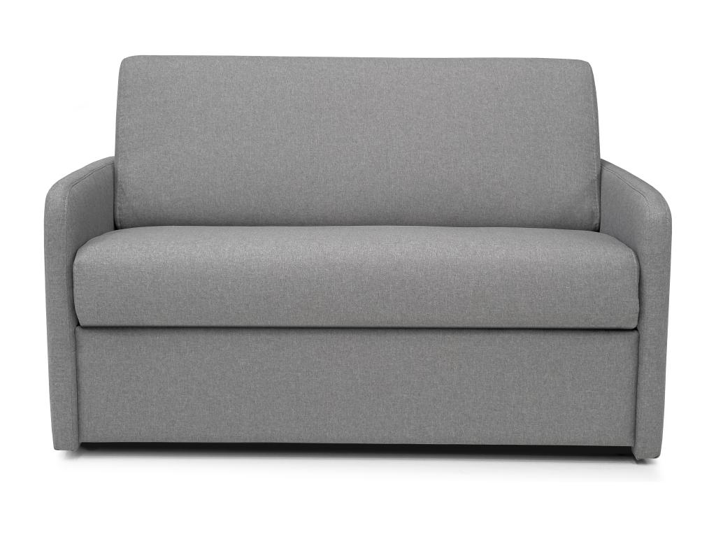 Fauteuil convertible express en tissu gris clair - Couchage lattes ...