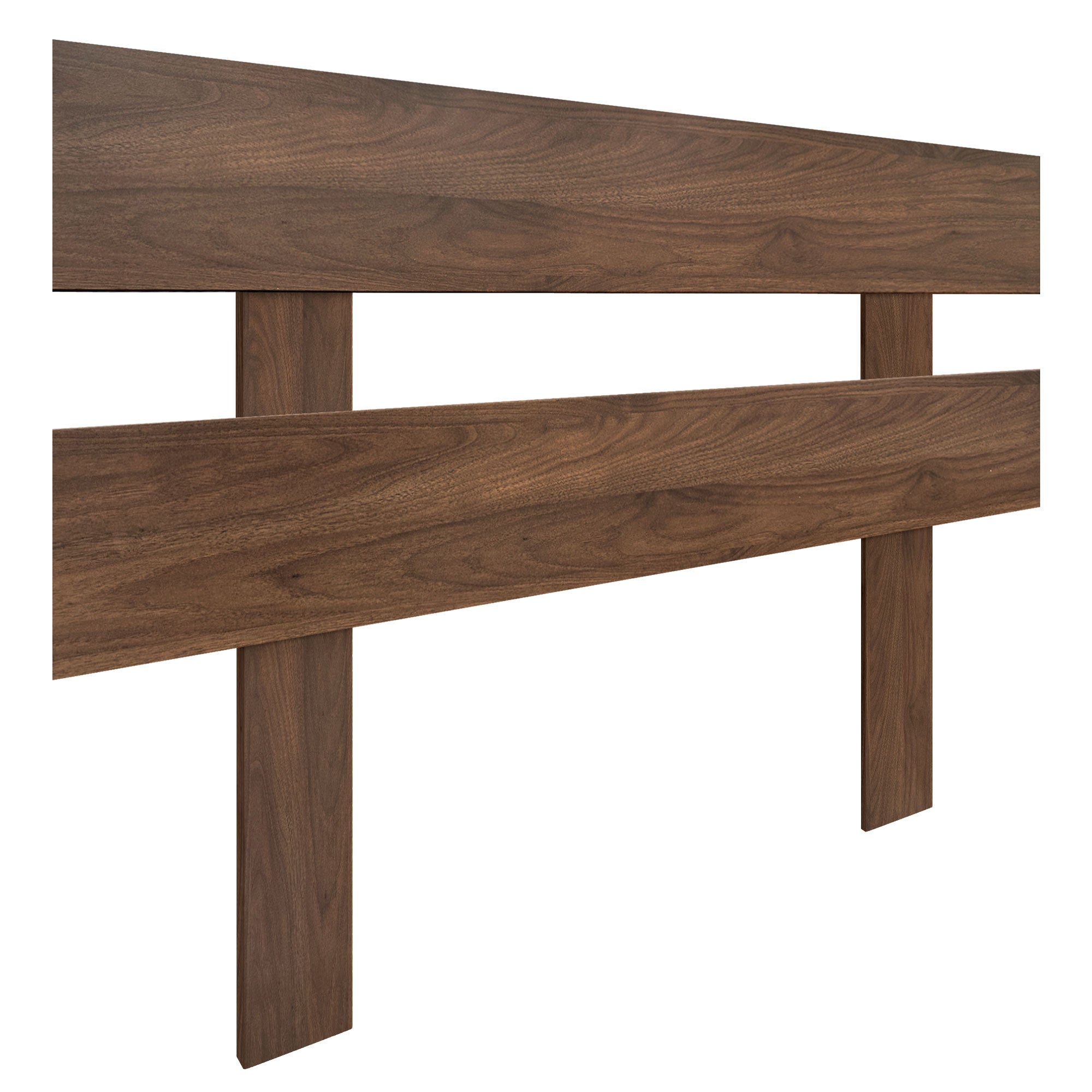 DHOME Cabecero de Madera reciclada DM Horizontal Estilo Valla con Patas ...