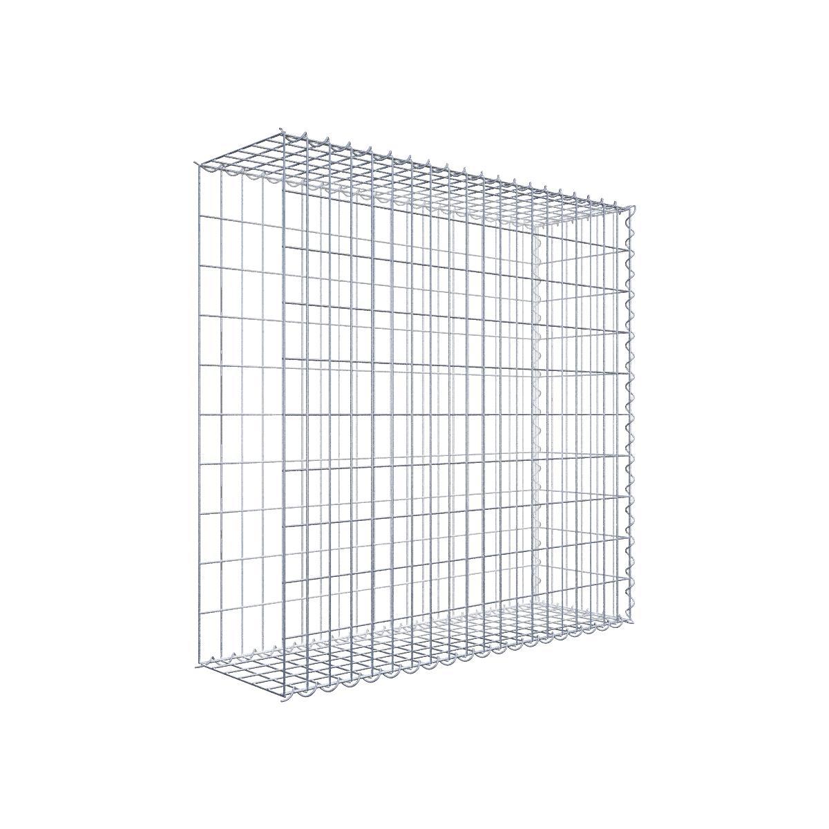 Gabiona - Gabion à monter en longueur 100 cm x 100 cm x 30 cm (L x H x P), maille 5 x 10 cm ...