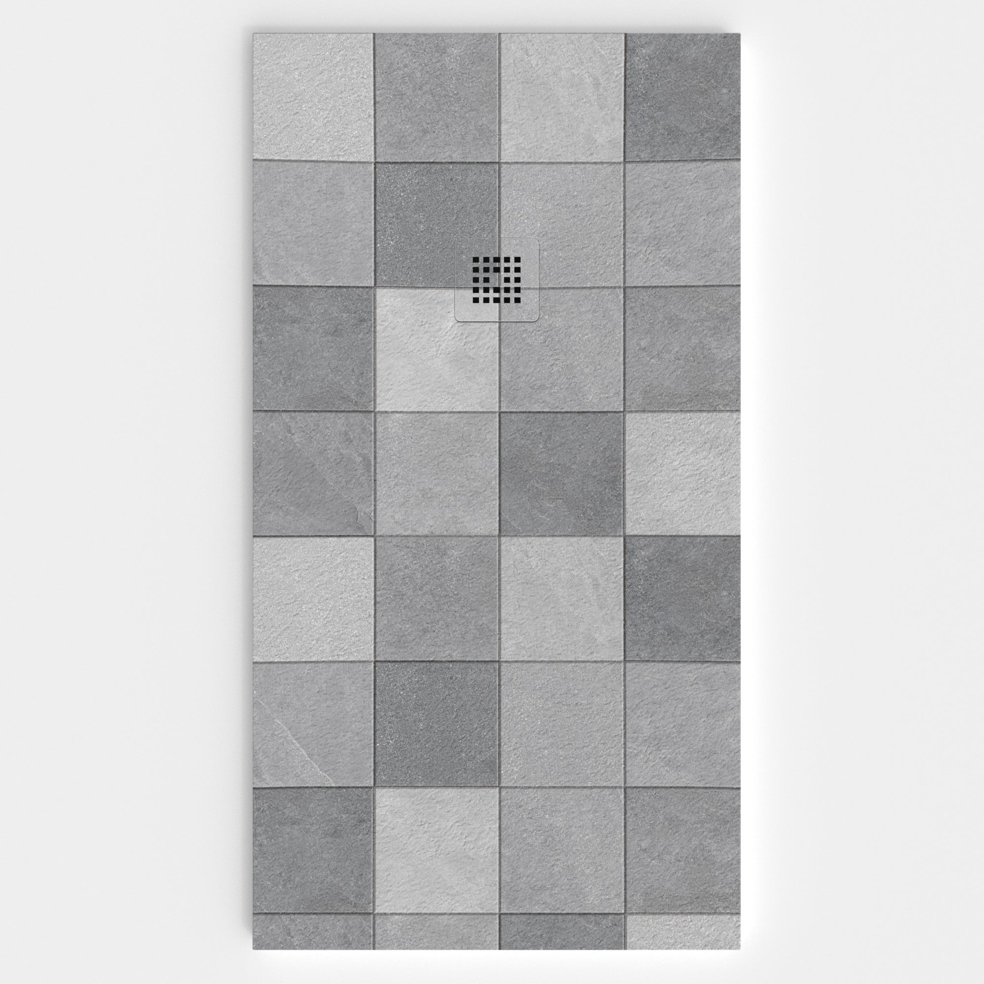 VAROBATH | Plato de ducha 3D 80x100 - Efecto hidráulico CUADRATE ...