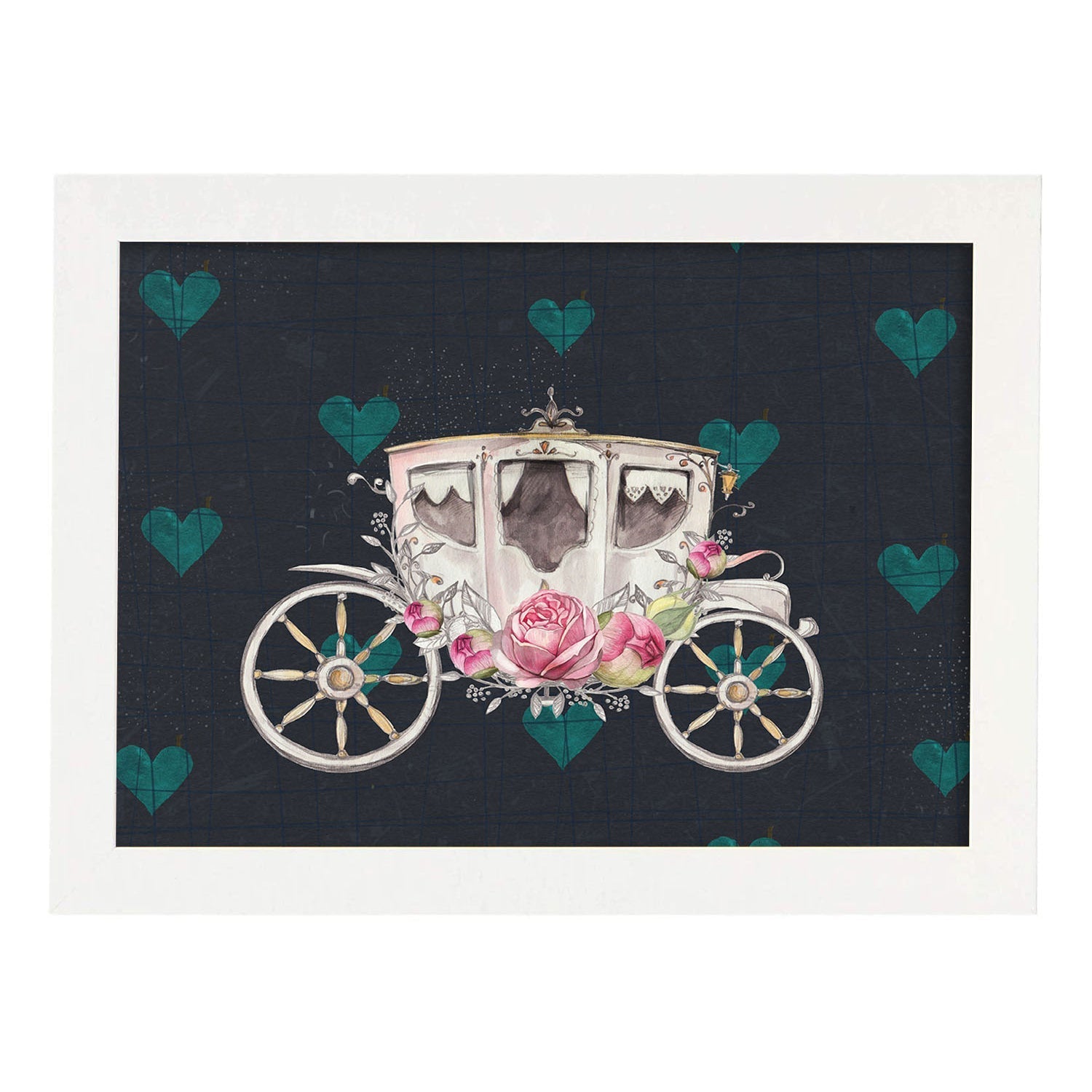 Affiche De Voitures Et De Véhicules. Lame À Chevaux Nocturnes Avec Des ...