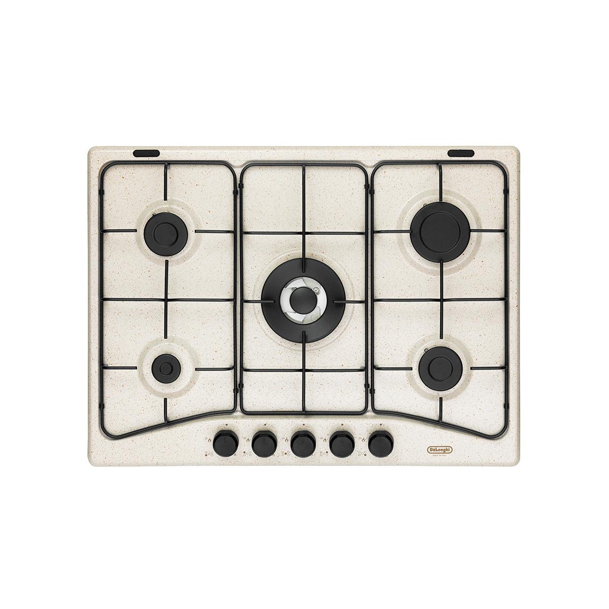 De'Longhi FFS 57 ASV Encimera de gas empotrada 68 cm 5 fuegos | Leroy ...