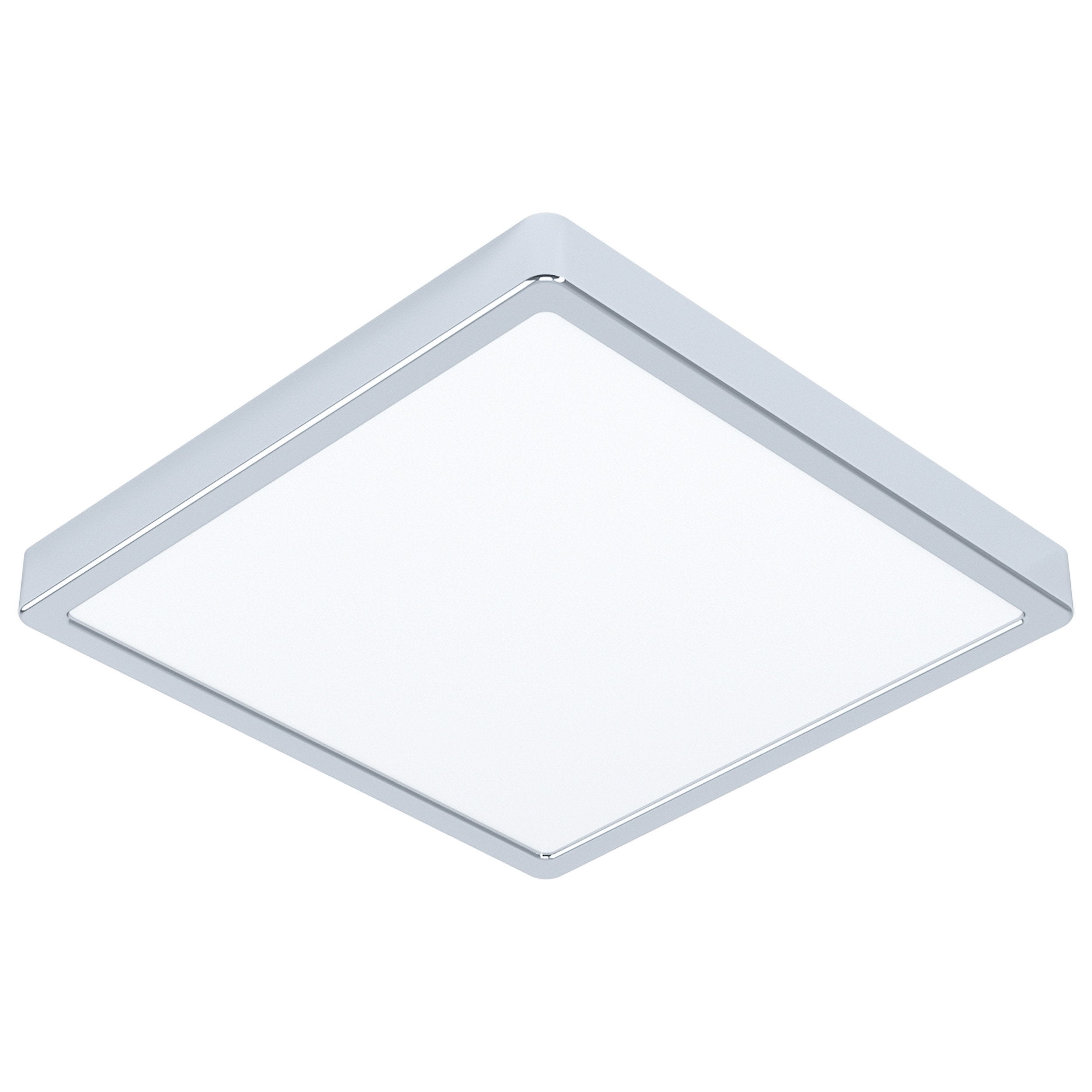 Plafoniera LED FUEVA 5 con struttura in acciaio e finitura cromo ...