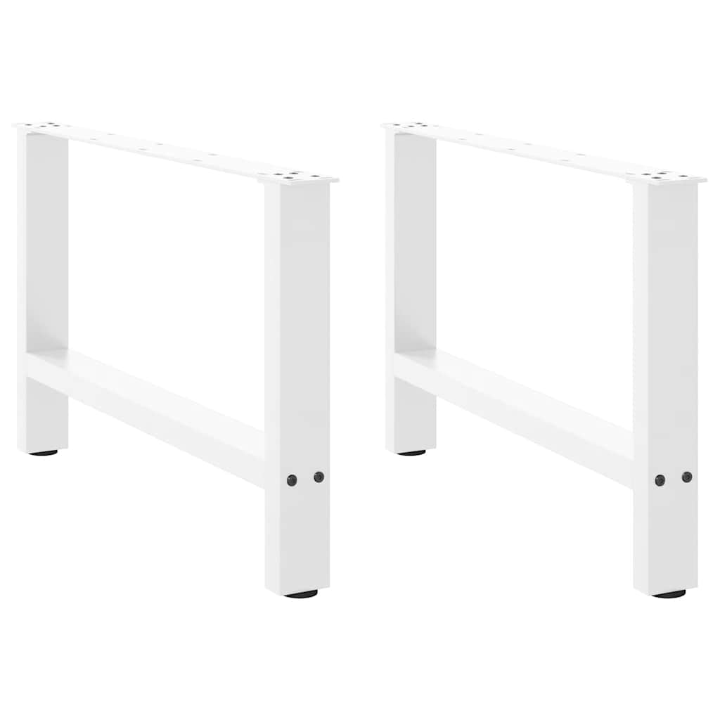 Patas para mesa de centro blancas (2 unidades, 70 x 42-43 cm, acero ...