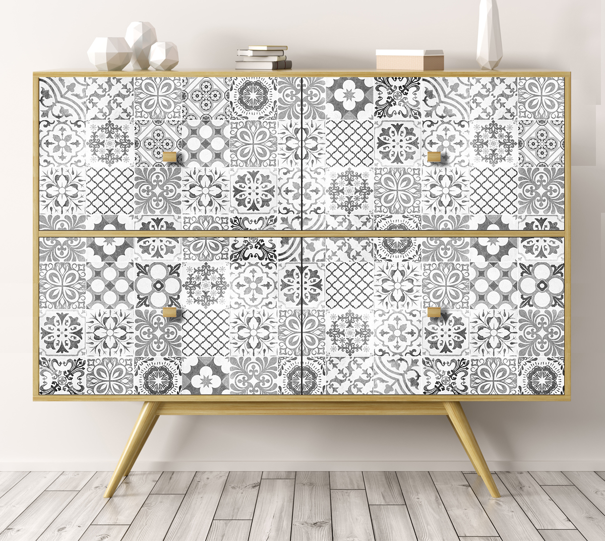 Rollo sticker Juliette gris 65x100 cm | Leroy Merlin