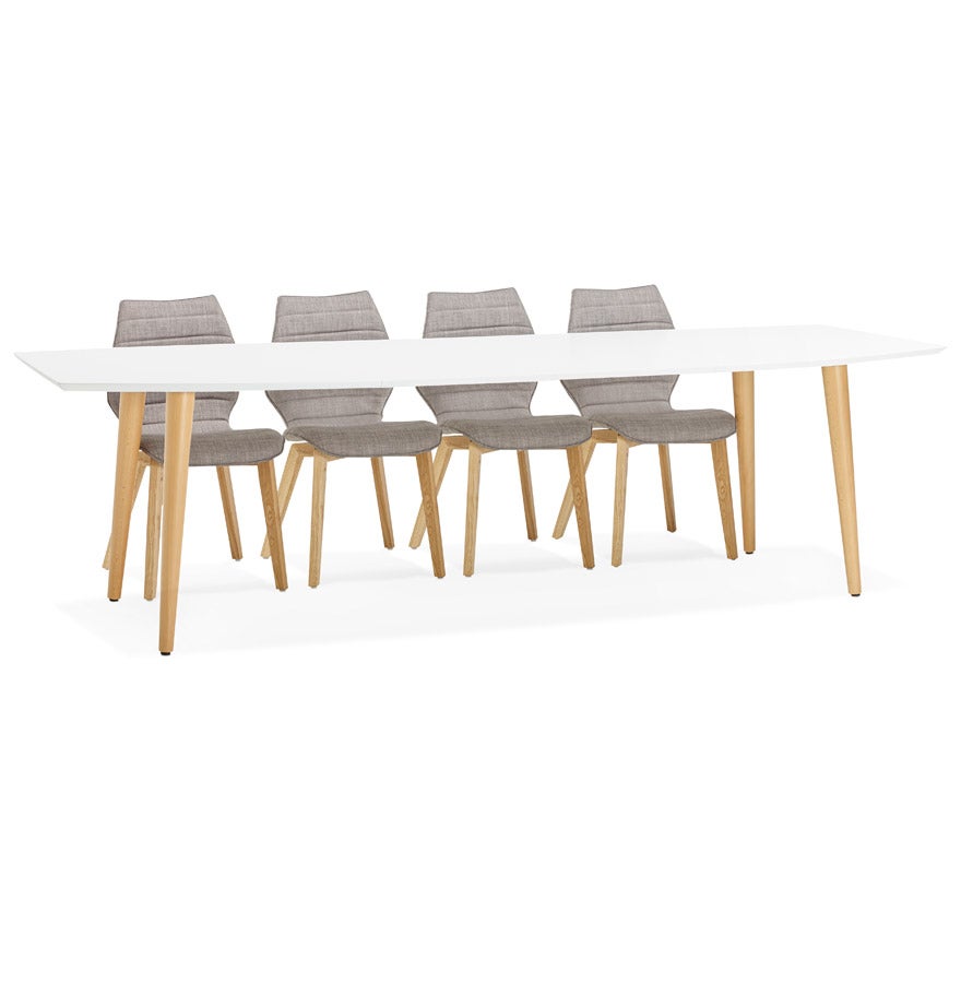 Table à dîner design extensible 'ESKIMO' style scandinave - 170(270 ...