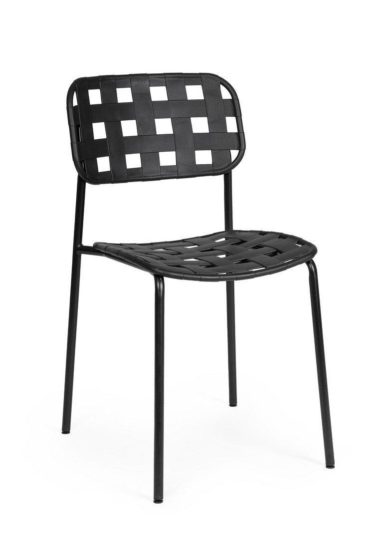 Juego de 6 sillas de acero con asiento y respaldo de polipropileno ...