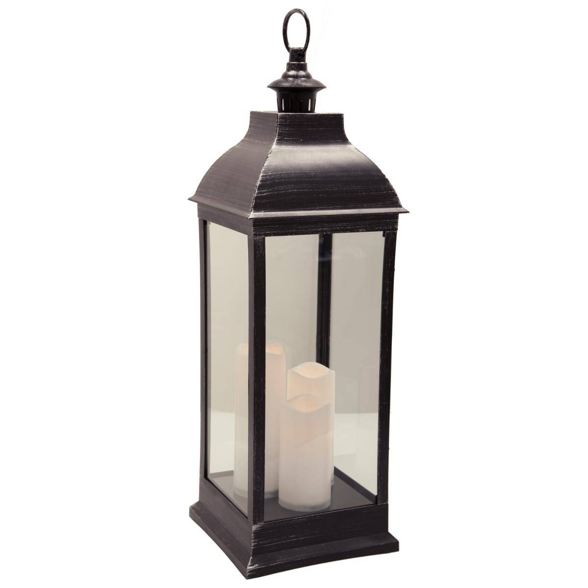 Lanterne LED "Antique" - noir H71 cm - Atmosphera créateur d'intérieur ...