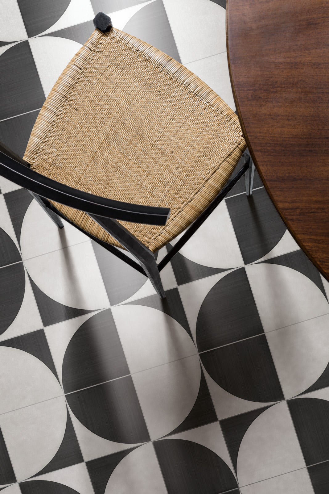 Carrelage Imitation Carreaux De Ciment 20x20 SCENARIO Tappeto 2B Nero ...