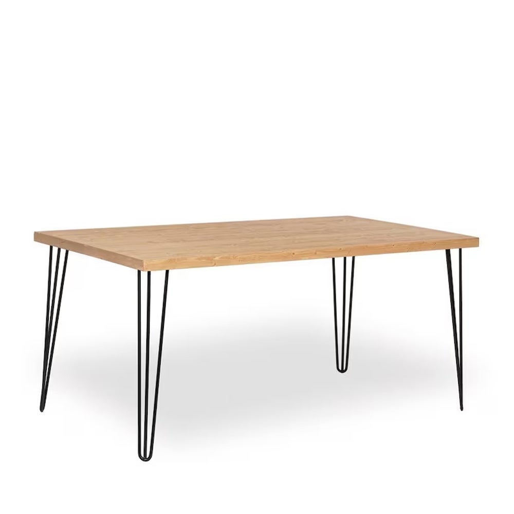 RAW WOOD® Table à manger | Modèle Senjo | Finition Oak | 180x75x80cm ...