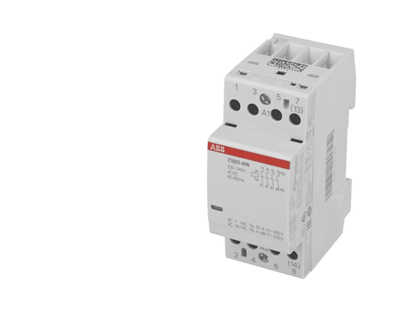 Contactor 4P 25A 4NA 230V ESB25-40N-06 2 módulo ABB 1SAE231111R0640 | Leroy Merlin