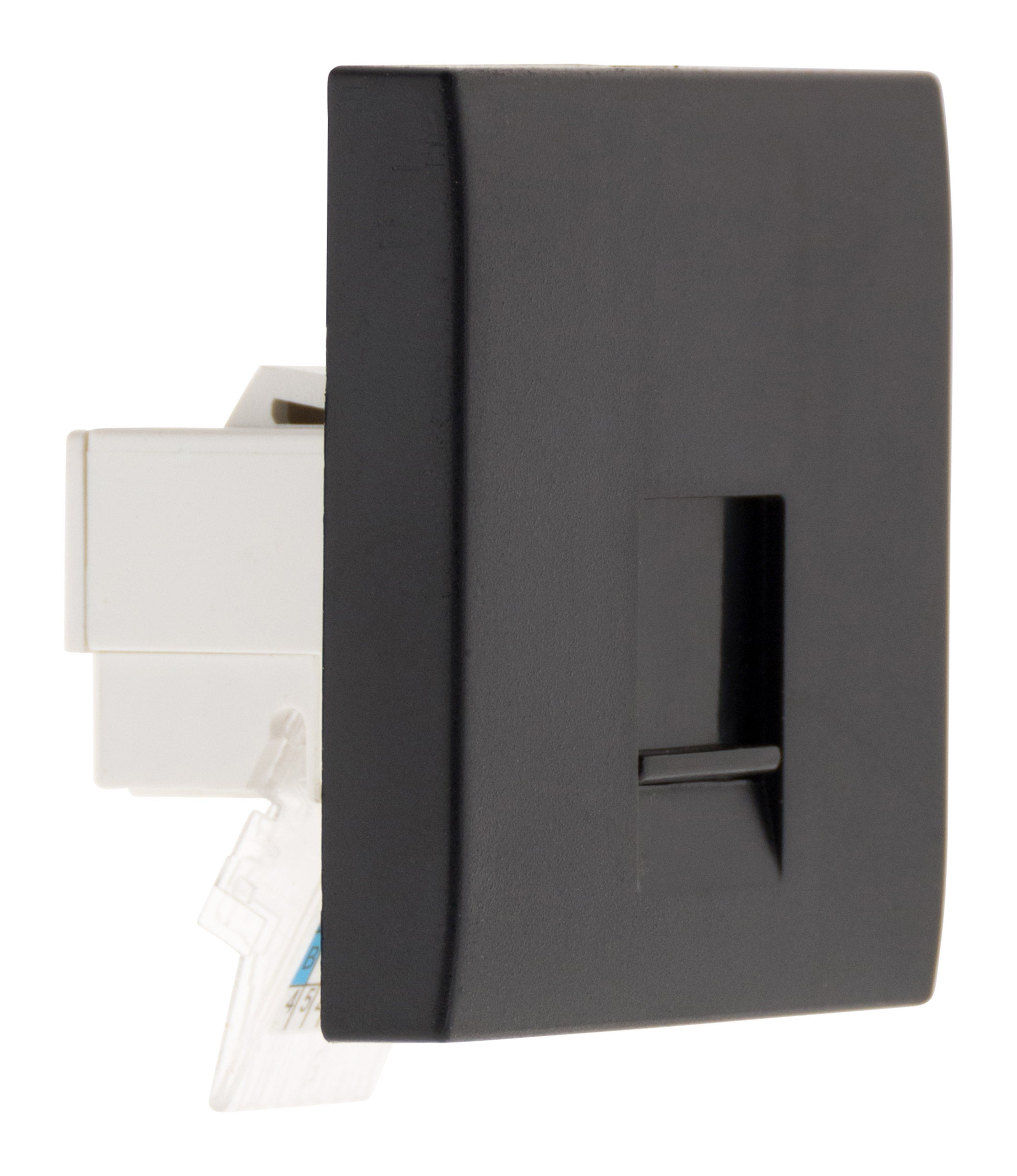 Prise téléphone RJ45 - moteur seul - Noir - Simplea - Zenitech | Leroy ...