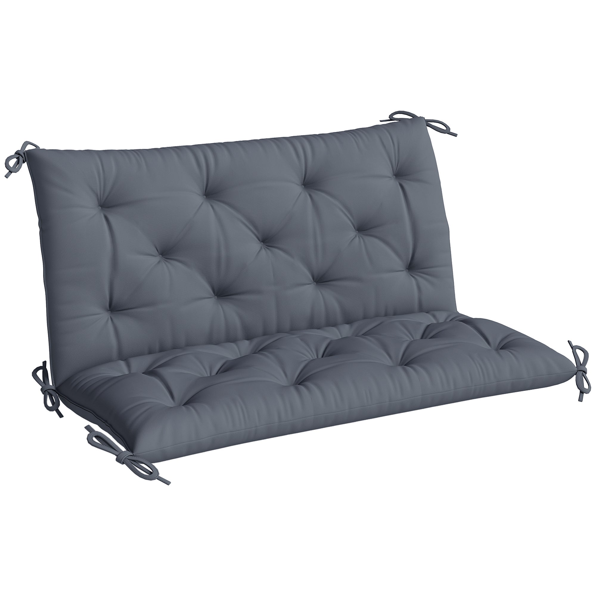 Cojín para banco, colchón para asiento y respaldo de banco de jardín ...