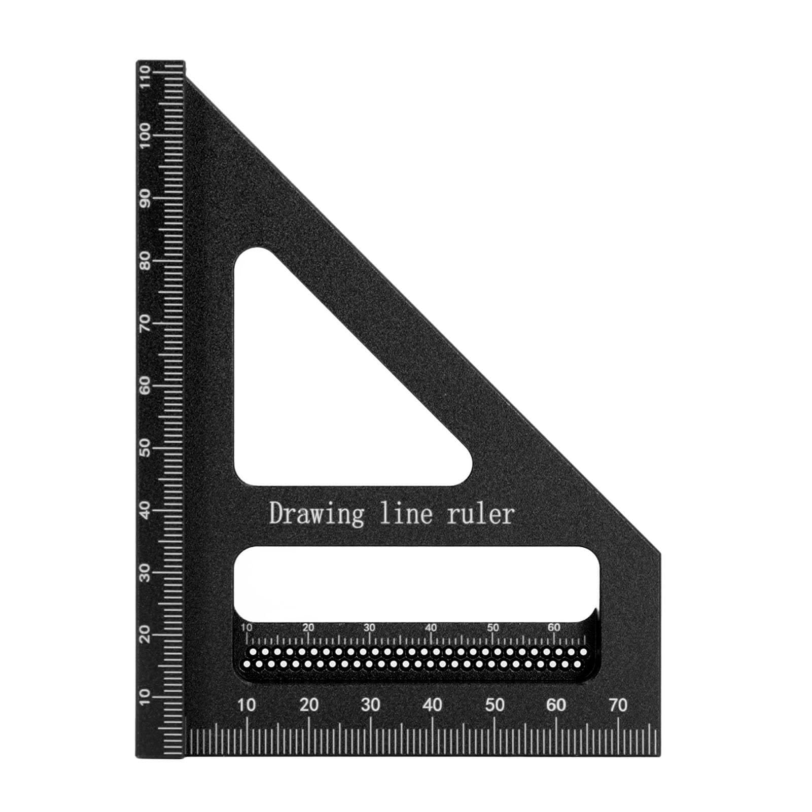 Règle de mesure multi-angle 3D 45 90 degrés en alliage d'aluminium pour ...