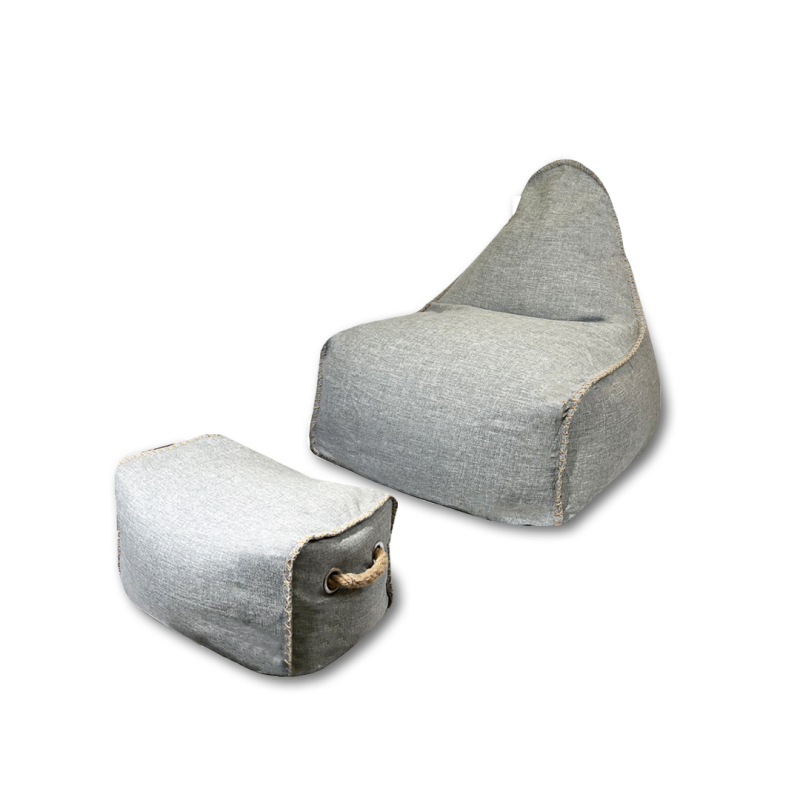 Soo Santaï Sillón puf Buddy's Rest, forma pera con reposapiés, 90x60x85 ...