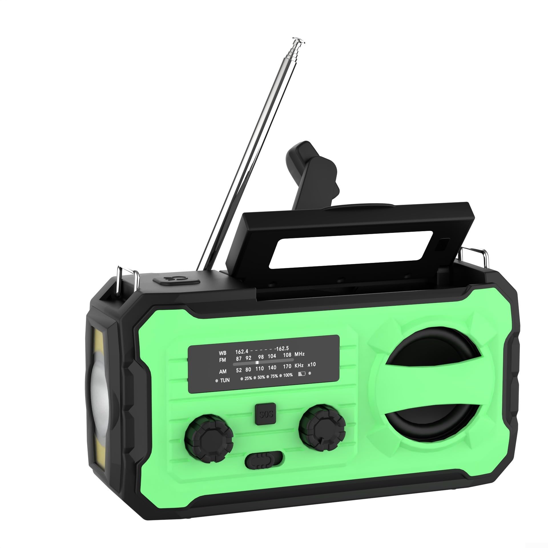 Radio multifonction 4000 mAh avec options de charge solaire et ...