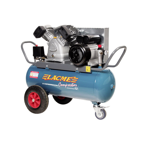 Compresseur à courroie 4CV Monophasé 20m3/h cuve 50L 20V50M Lacme ...