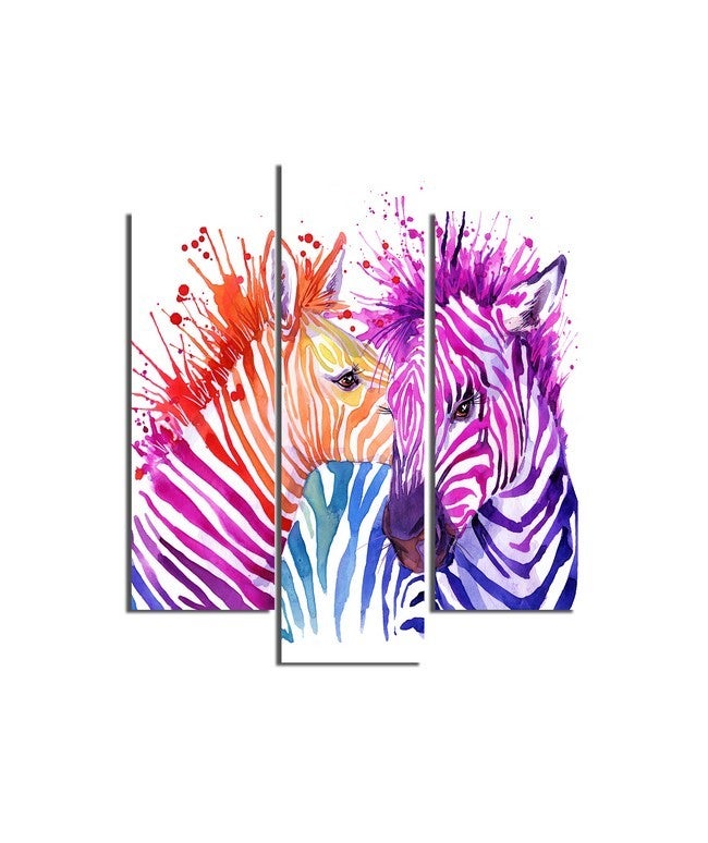 Tableau Zebra Multicouleur - 57 X 0,3 X 60 Cm - Homemania | Leroy Merlin