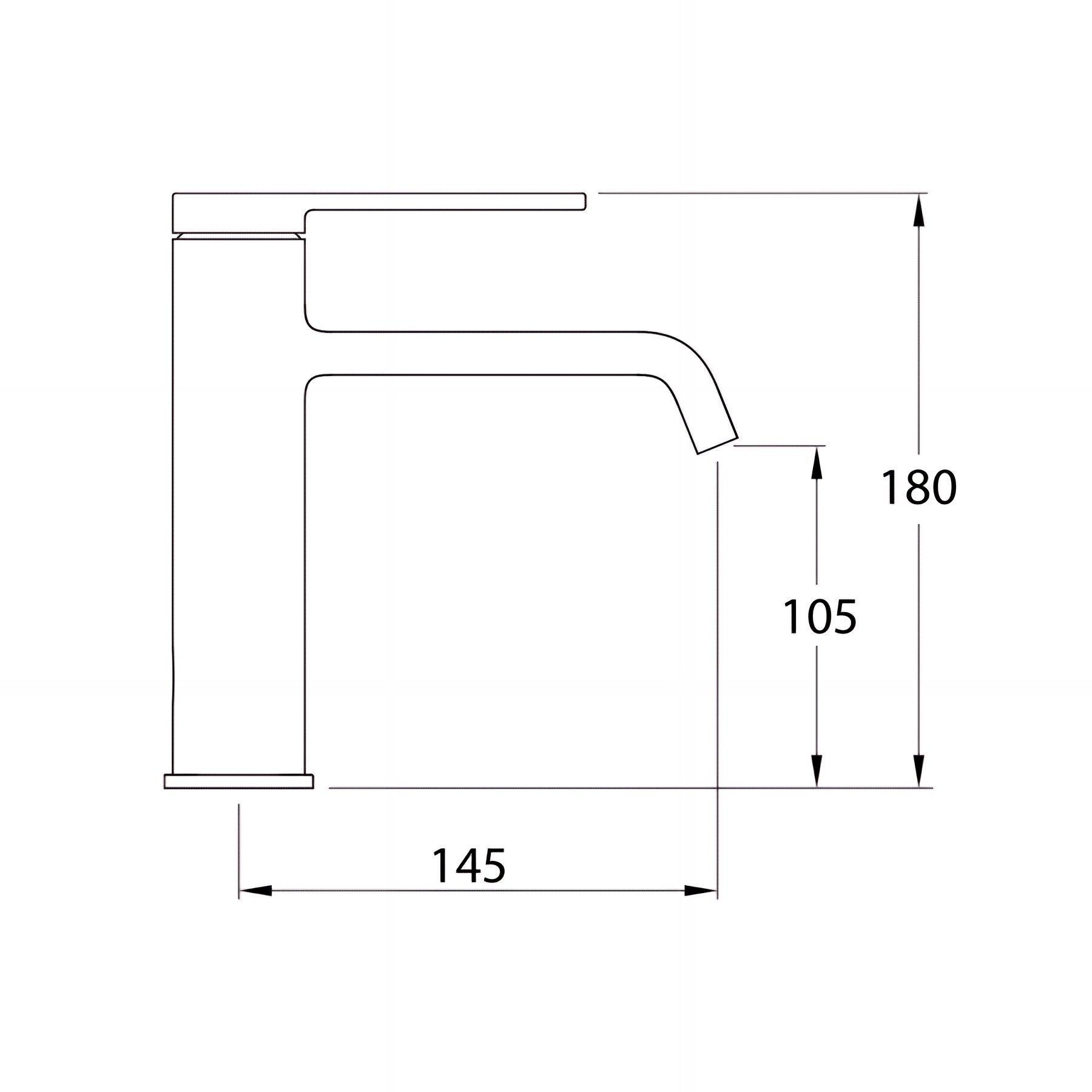Mitigeur lavabo CLEVER Gamme PRO 105 débit éco 6L mn couleur GUN METAL ...