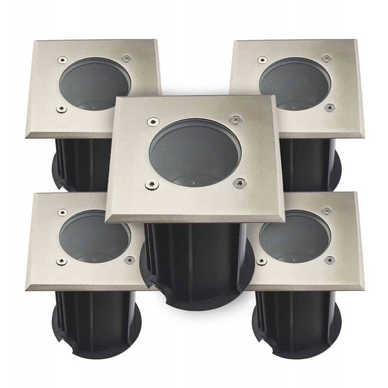 Pack de 5 Supports Spots Encastrables Sol GU5.3 DC12V Étanche IP67 ...