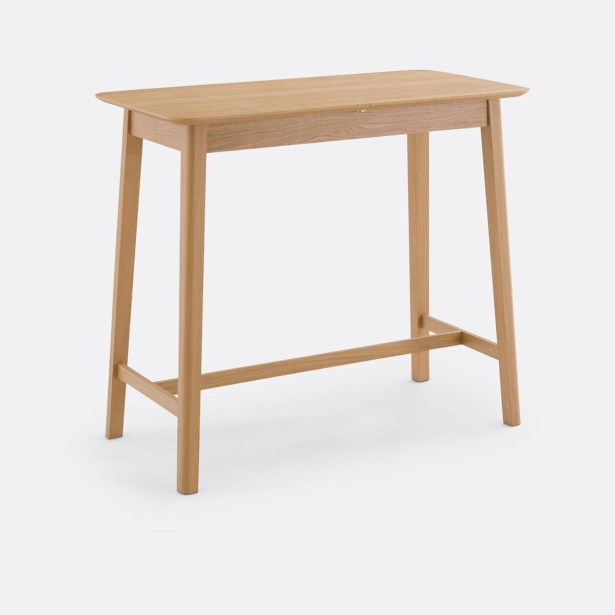 Table haute extensible plaqué chêne, Lombard - Chêne - 6 personnes ...