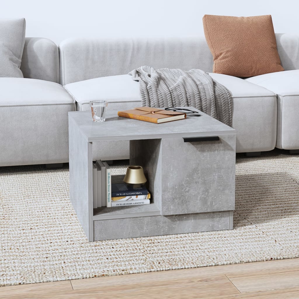 Table basse | Table d'appoint | Table de salon gris béton 50x50x36 cm ...