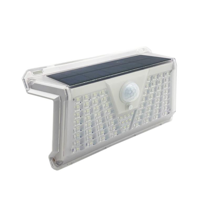 LED Solar de Pared 1.3W IP44 73 Led con Sensor de Movimiento - Blanco ...