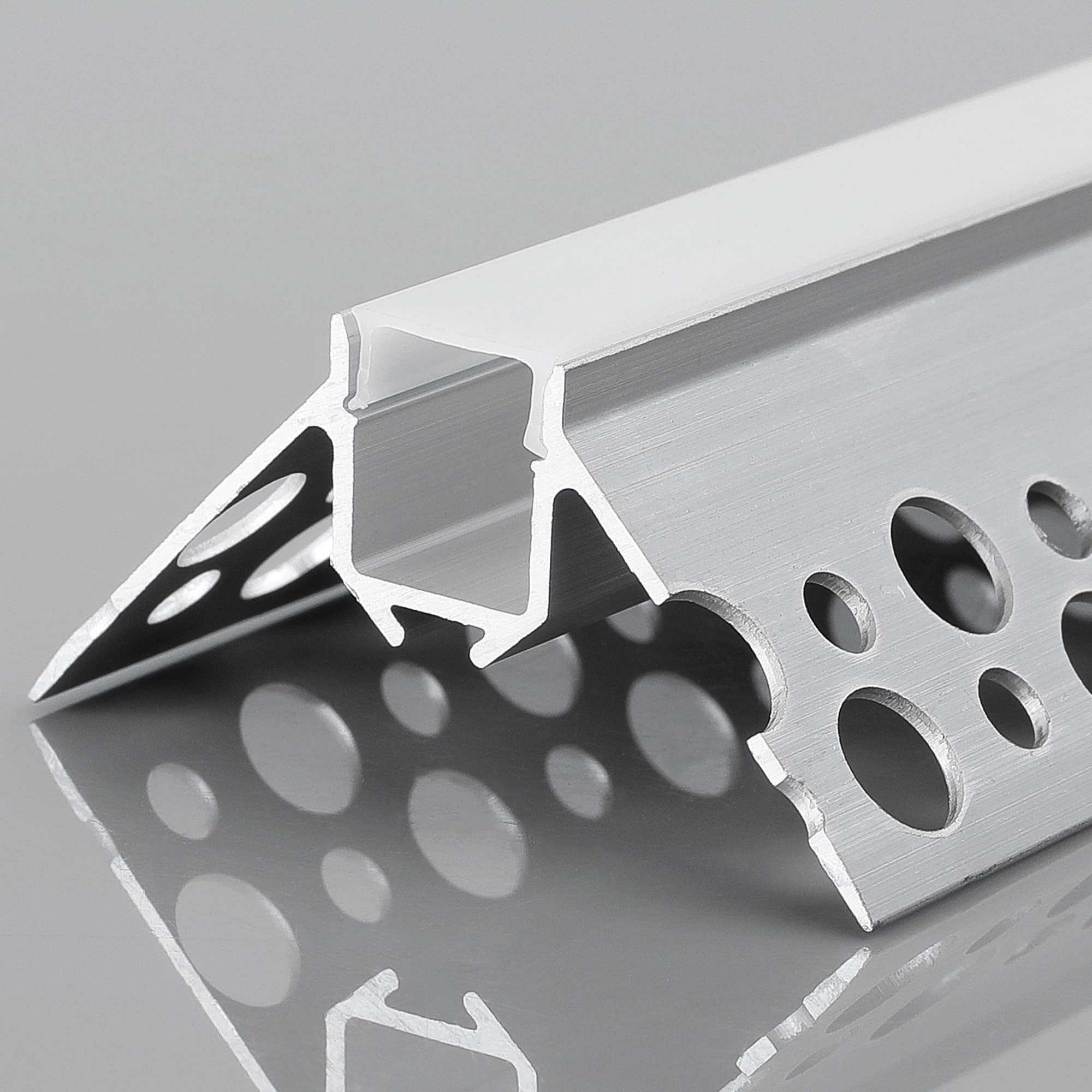 Profilé pour ruban LED - encastré / sans rebord pour angle extérieur ...