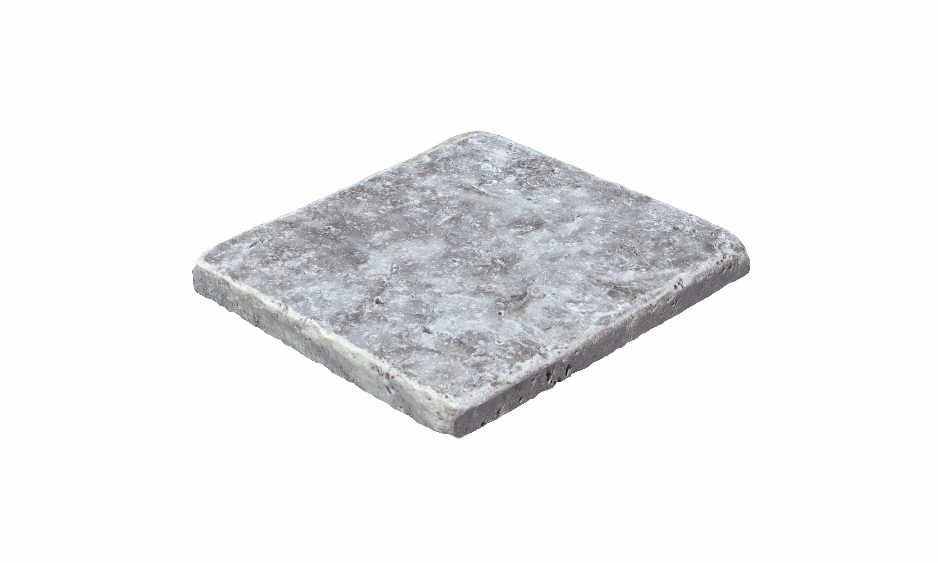Faïence Travertin Premier choix - Silver - Vieilli - 10x10x1cm | Leroy ...