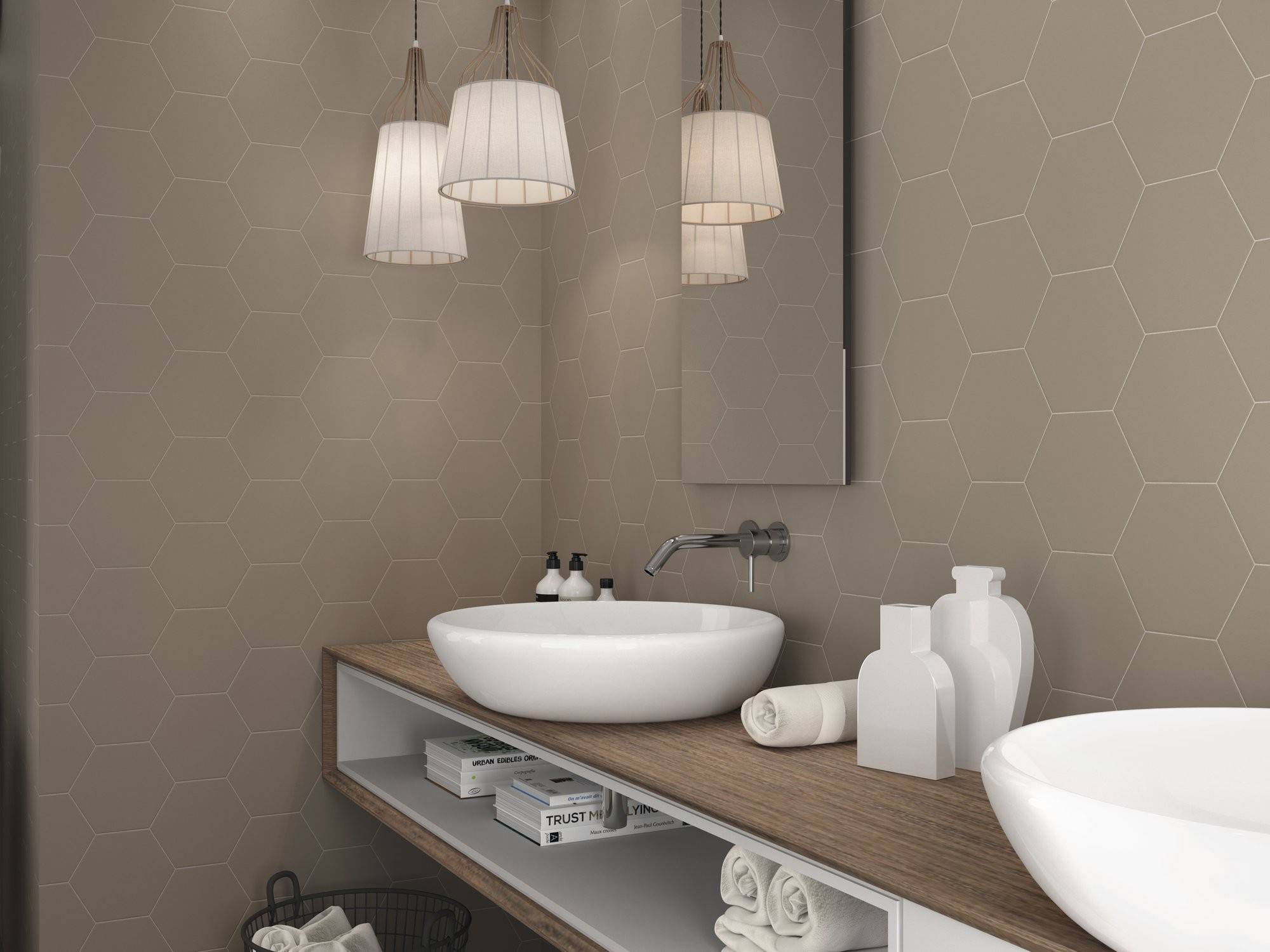 Carrelage Coloré Hexagone 17,5x20,2 Home - GRIS ARDOISE | Leroy Merlin